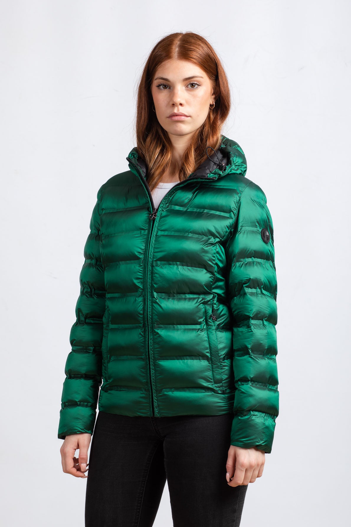Nylon jacket with Logo / Green