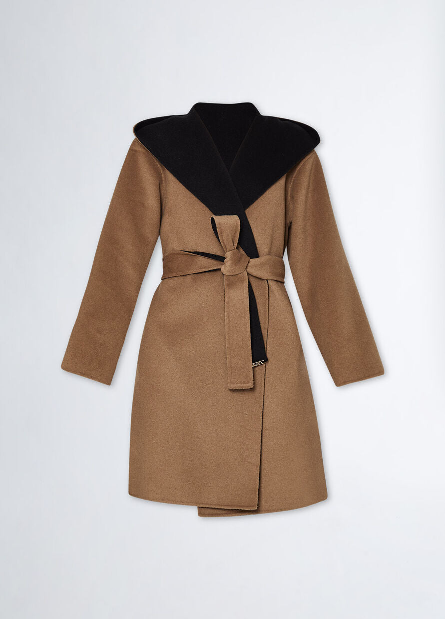 Reversible Coat in Wool Blend / Beige